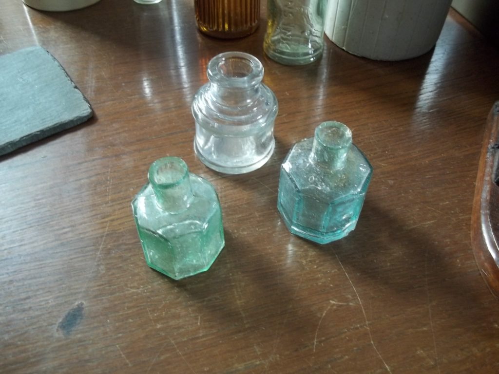 Edwardian Glass Inkwell | Estuary Home